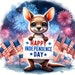 Cute 4th July Animals Clipart Bundle, Watercolor Patriotic Files Animal ...
