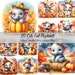 Cute Fall Elephants Clipart Bundle, Watercolor Elephant Clip Art Images ...