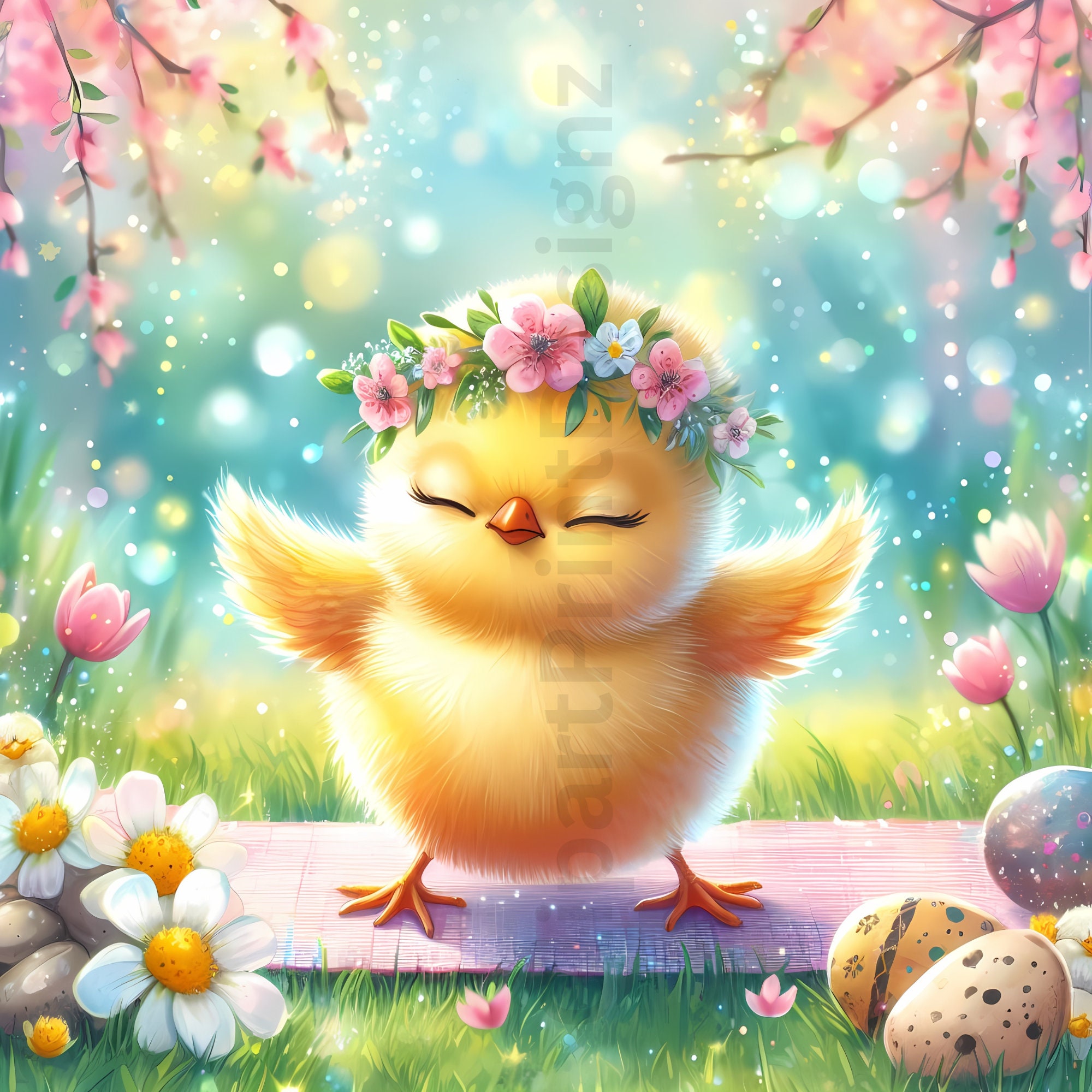 Cute Spring Chicks Clipart Bundle, Watercolor Clip Art Images, 20 High ...