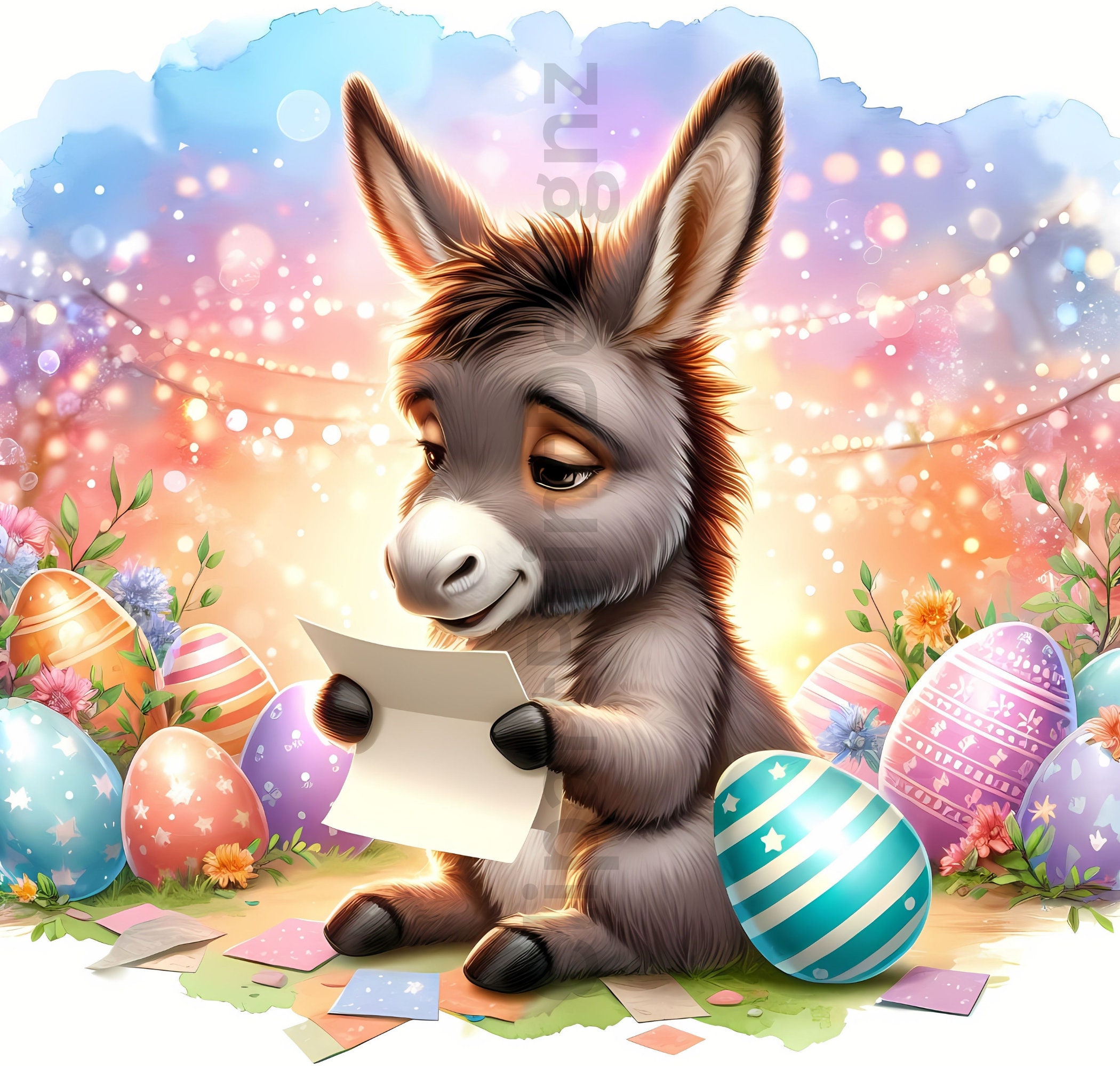 1000+ Easter Clipart, Mega Cute Easter Animal Bundle, Watercolor Clip ...