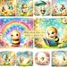 Cute Spring Bees Clipart Bundle, Watercolor Clip Art Images, 26 High ...