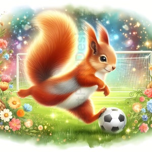 Cute Spring Squirrels Clipart Bundle, Watercolor Clip Art Images, 24 ...