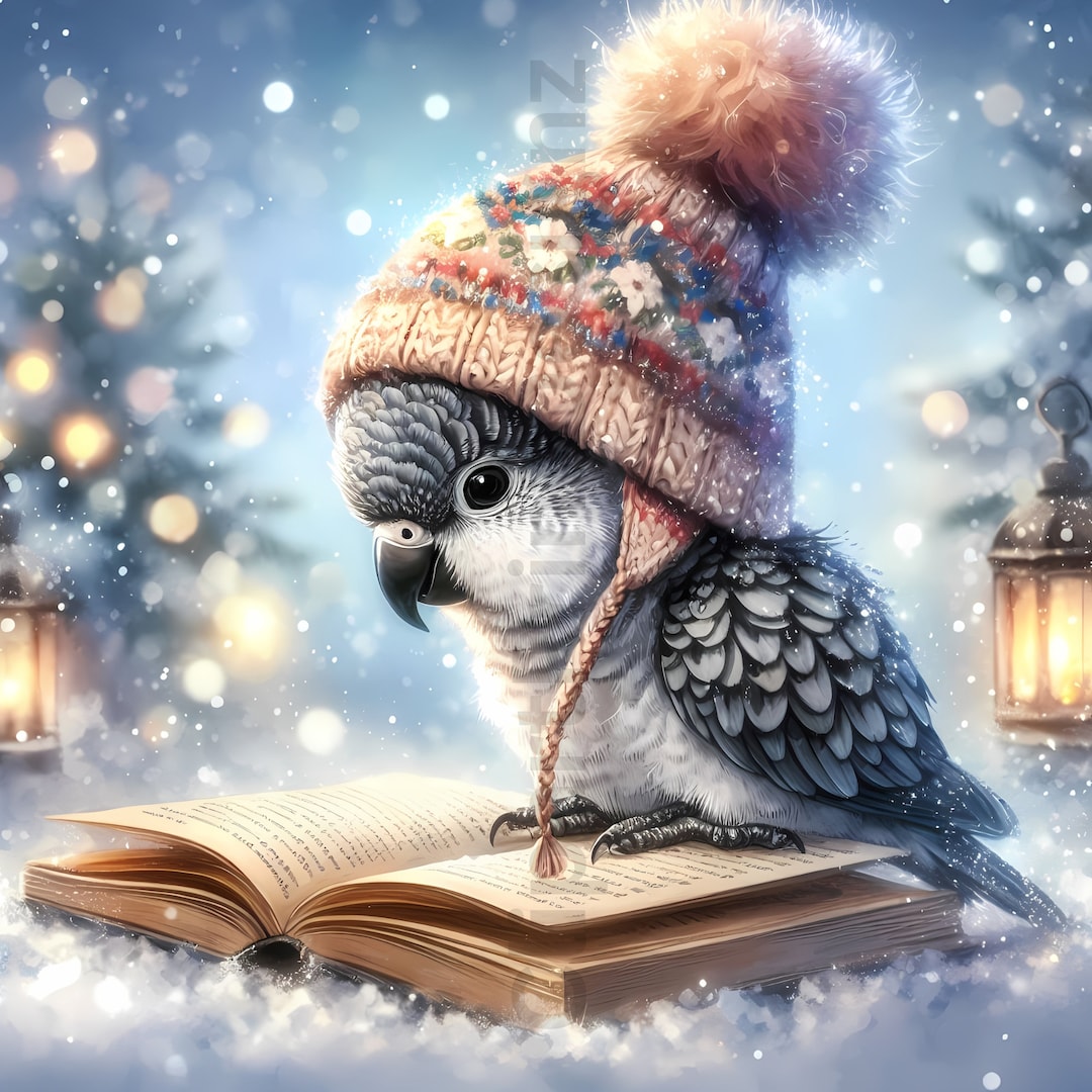 Cute Winter Bird Breeds Clipart Bundle, Festive Watercolor Clip Art ...