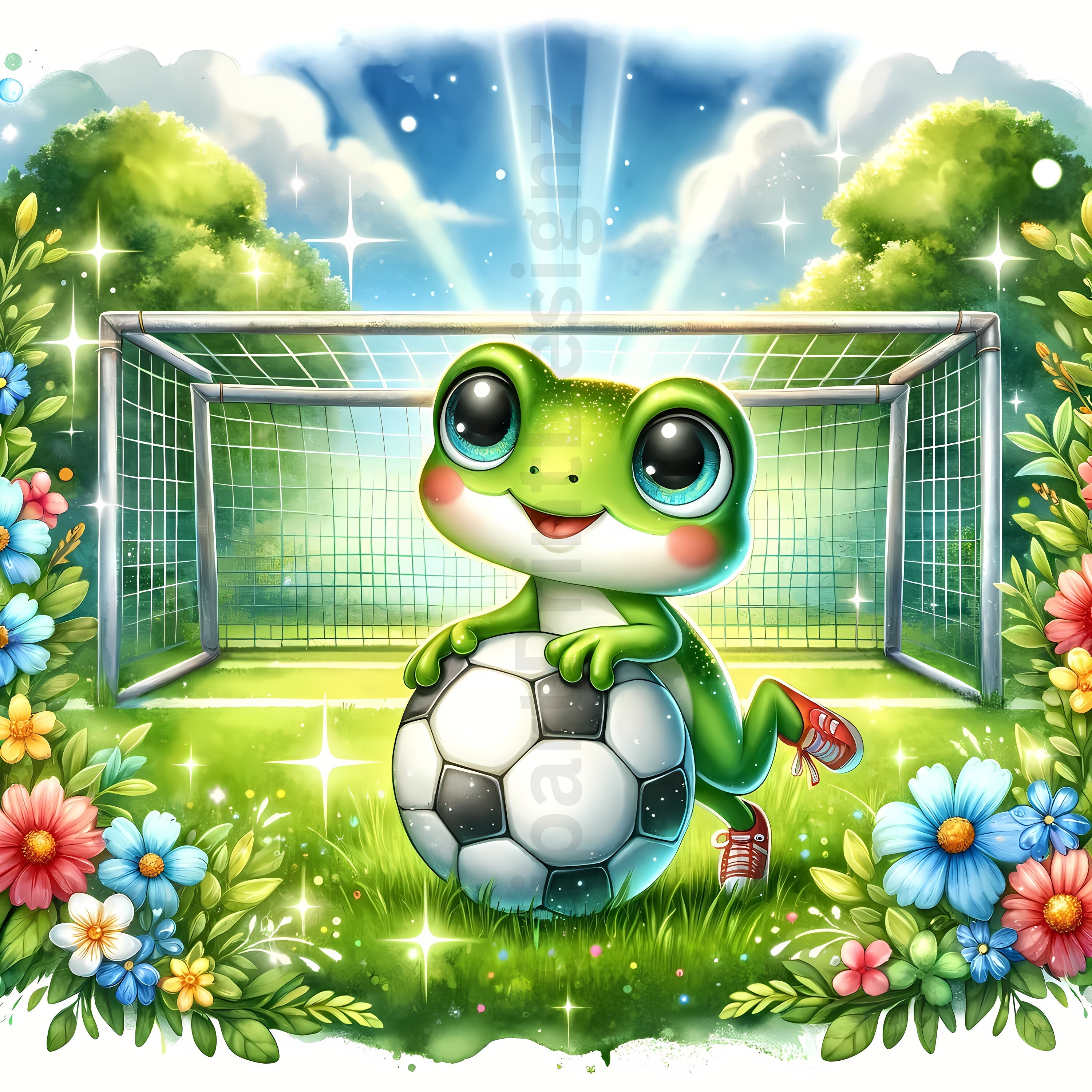 Cute Spring Frogs Clipart Bundle, Watercolor Clip Art Images, 20 High ...