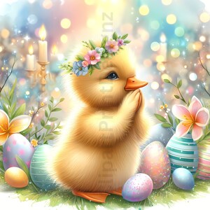 Cute Easter Ducks Clipart Bundle, Watercolor Clip Art Images, 20 High ...