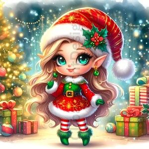 Cute Christmas Mrs. Santa Claus Clipart Bundle, Xmas Clauses Clip Art ...