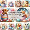 Happy Easter Clipart Bundle, Watercolor Clip Art Images, 18 High ...