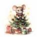 Cute Watercolor Winter Mouse Clipart Bundle, Mice, Winter Activities ...