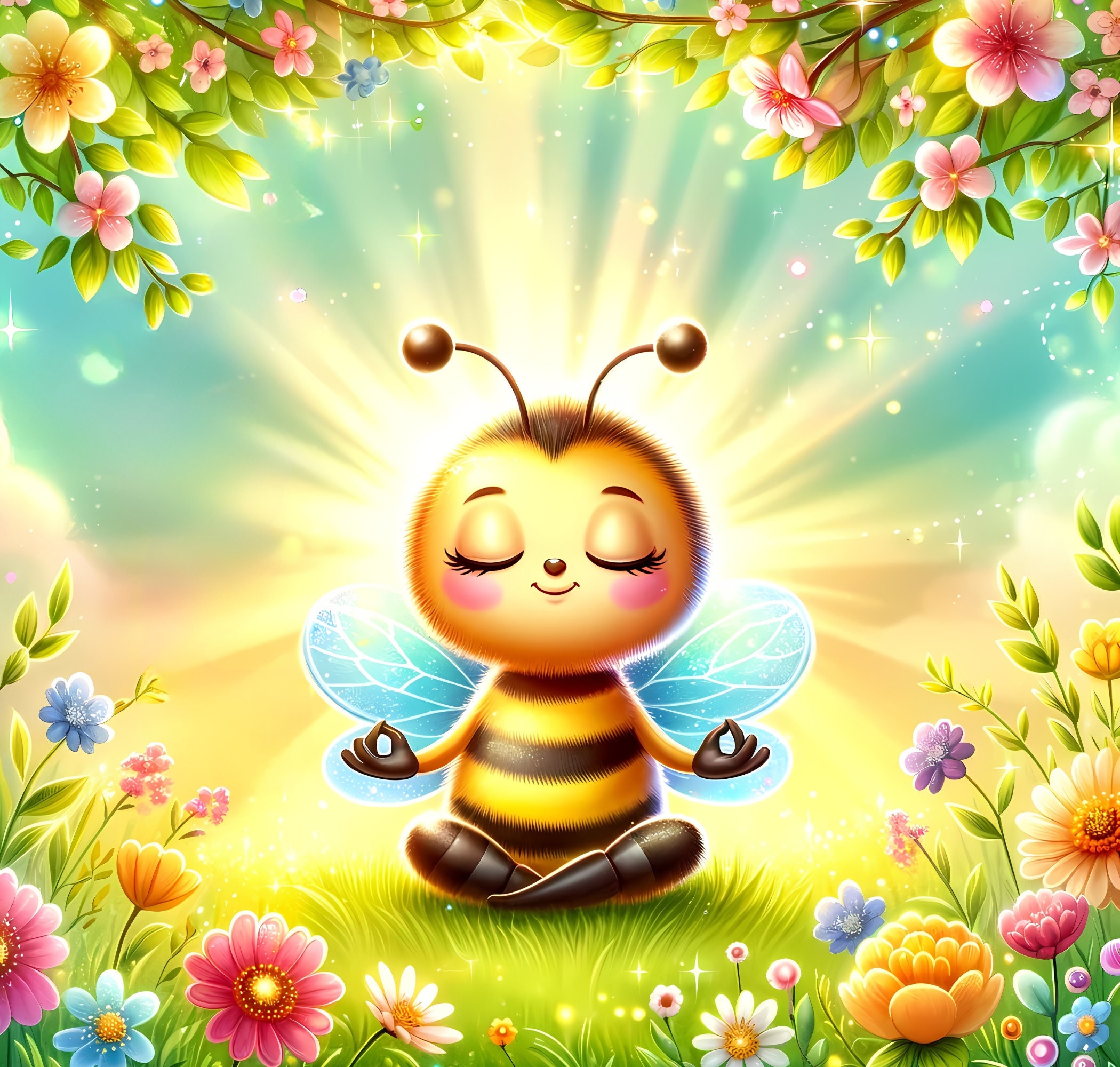 Cute Spring Bees Clipart Bundle, Watercolor Clip Art Images, 26 High ...