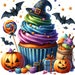 Halloween Cupcakes Clipart Bundle, Watercolor Clip Art Image, High ...