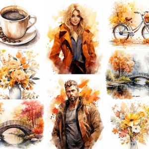 100+ Watercolor Fall Clipart Bundle, Cute Baby Fall Animals, 300 Dpi ...