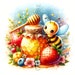 Cute Summer Bees Clipart Bundle, Watercolor Bee Clip Art Images, High ...