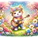 Cute Spring Cats Clipart Bundle, Watercolor Clip Art Images, 20 High ...