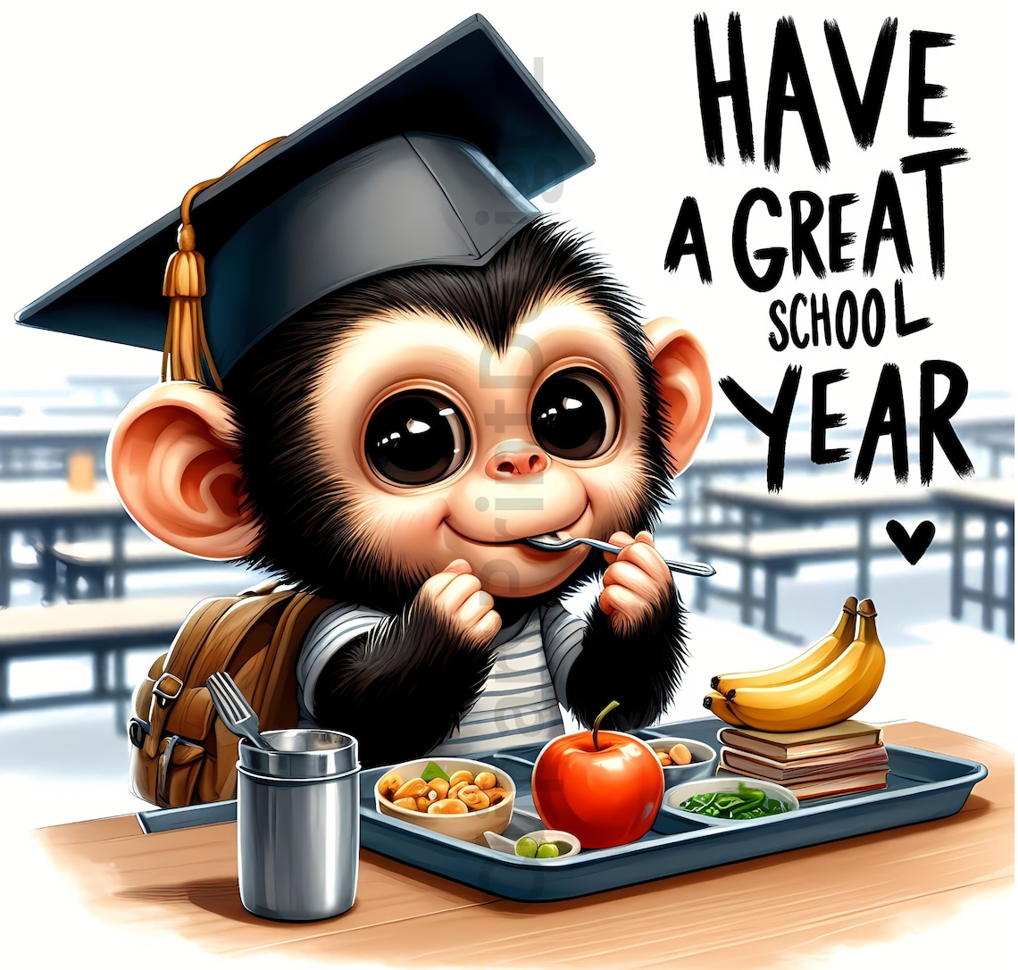 Cute Back to School Animals Clipart Bundle, Watercolor Animal Clip Art ...