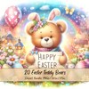 Cute Easter Teddy Bears Clipart, Funny Watercolor Teddy Bear Images ...