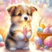 Cute Easter Dogs Clipart Bundle, Watercolor Clip Art Images, 20 High ...