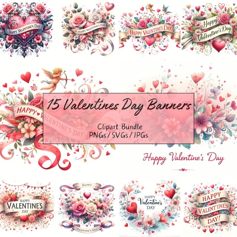 Valentines Day Clip Art - Etsy