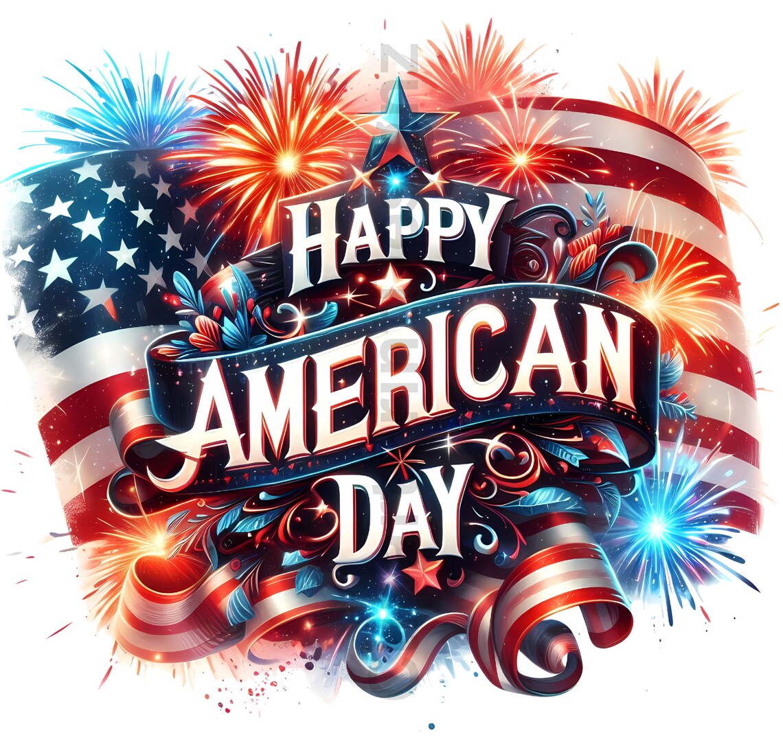 4th July Banners Clipart Bundle, Watercolor Patriotic Happy Files, High ...