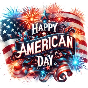 4th July Banners Clipart Bundle, Watercolor Patriotic Happy Files, High ...