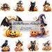 Watercolor Halloween Animal Clipart Bundle, 20 Cute Halloween Images ...