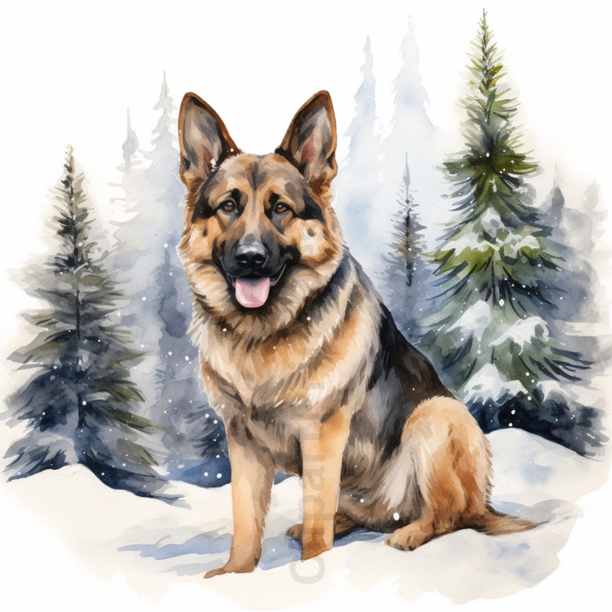 20 Cute Winer Dog Breeds, Watercolor Clipart Bundle, High Quality Pngs ...