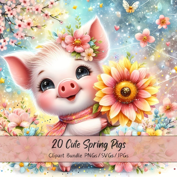 Spring Pig - Etsy