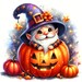 Cute Halloween Gnomes Clipart Bundle, Watercolor Gnome Clip Art Images ...