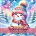 Cute Winter Snowman Clipart Bundle, Watercolor Clip Art Images, 20 High ...