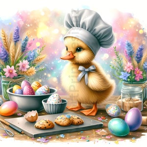 Cute Easter Ducks Clipart Bundle, Watercolor Clip Art Images, 20 High ...