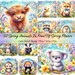 Mega Cute Spring Animals and Flowers Clipart Bundle, Watercolor Clip ...