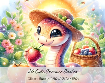 Cute Summer Turtles Clipart Bundle, Watercolor Turtle Clip Art Images ...