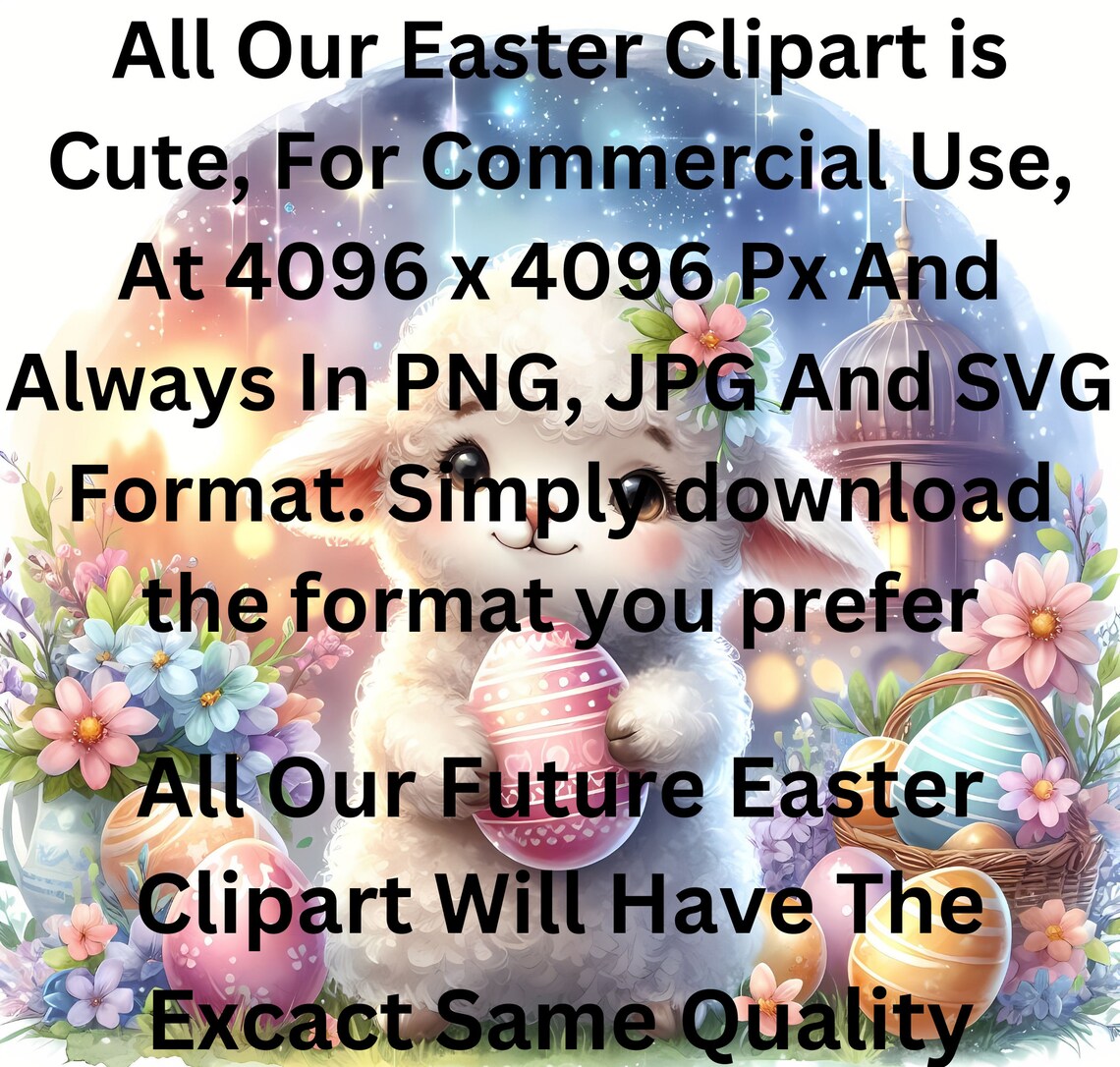1000+ Easter Clipart, Mega Cute Easter Animal Bundle, Watercolor Clip ...