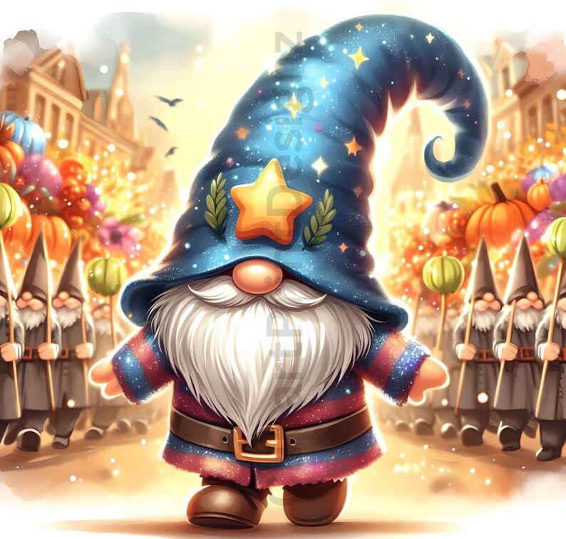 Happy Thanksgiving Gnomes Clipart Bundle, Watercolor Gnome Clip Art ...