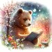Cute Spring Bears Clipart Bundle, Watercolor Clip Art Images, High ...