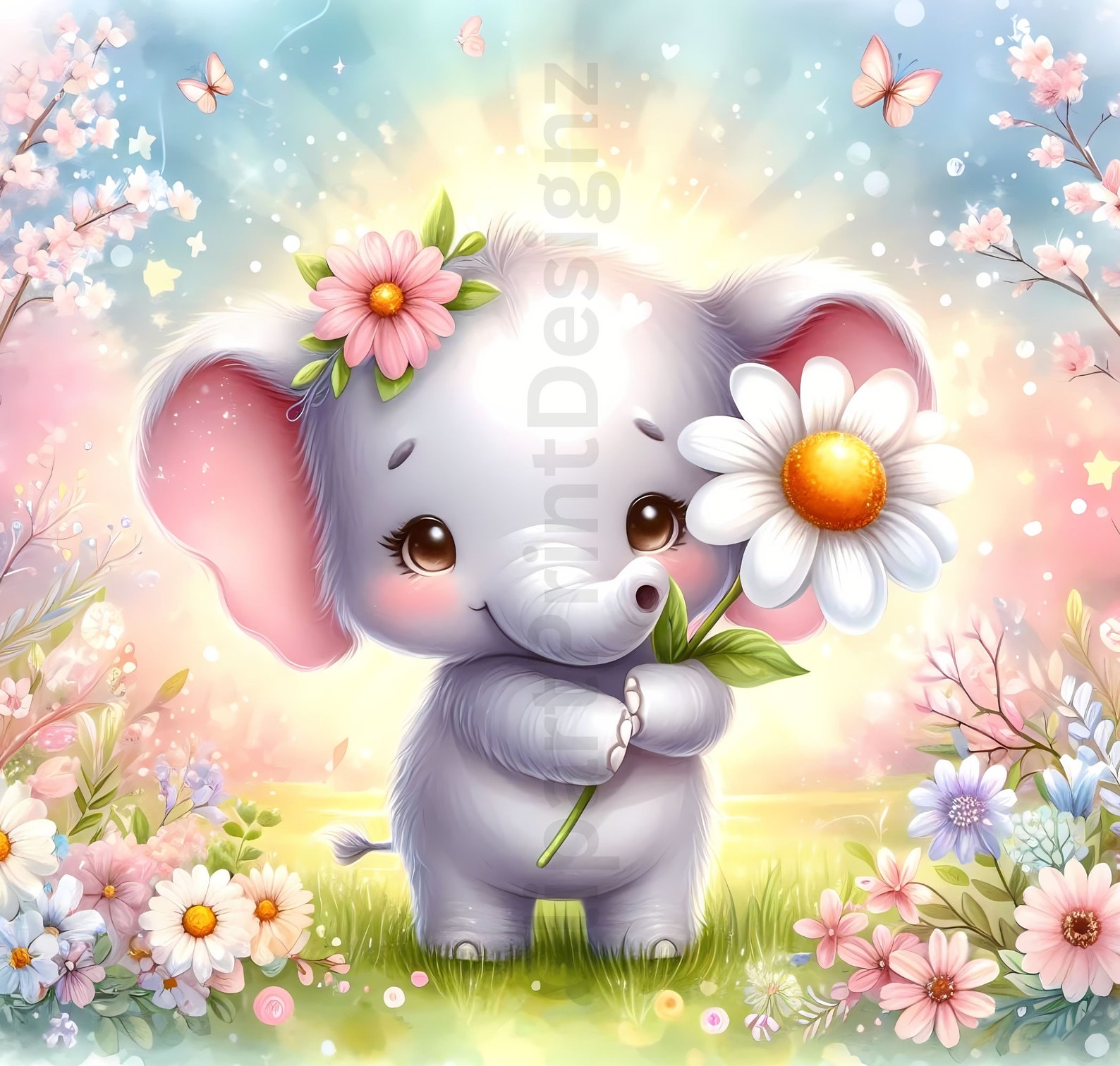 Cute Spring Animals Clipart Bundle, Watercolor Clip Art Images, High ...