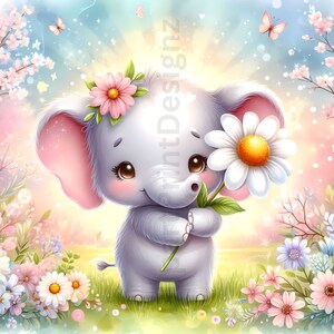 Cute Spring Animals Clipart Bundle, Watercolor Clip Art Images, High ...