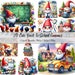 Cute Back to School Gnomes Clipart Bundle, Watercolor Gnome Clip Art ...