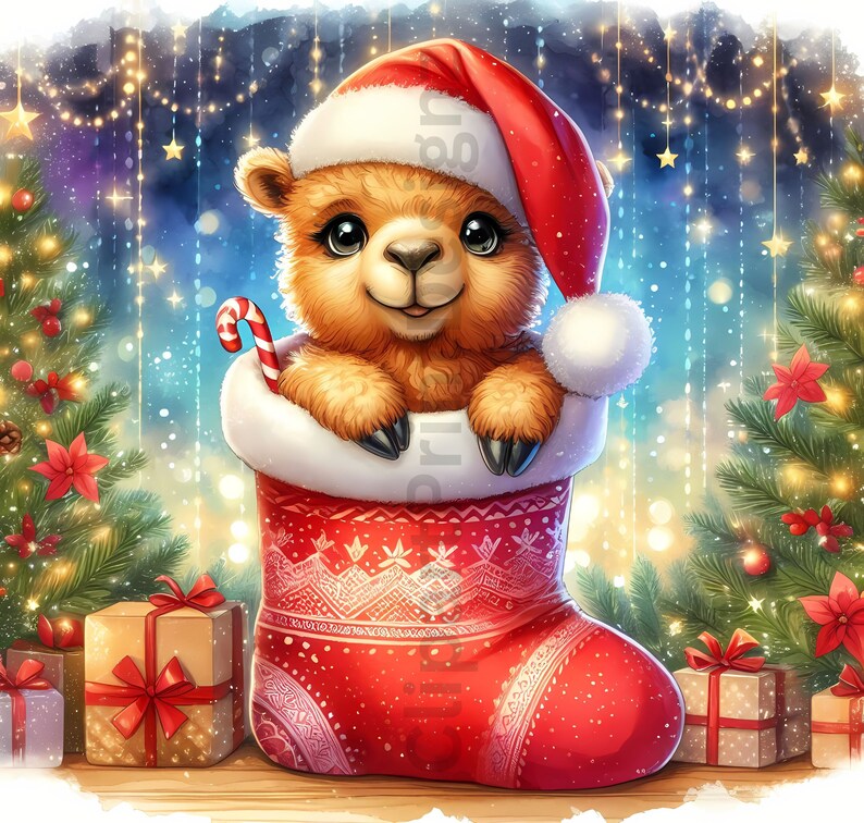 Cute Christmas Camels Clipart Bundle, Xmas Camel Clip Art Images ...