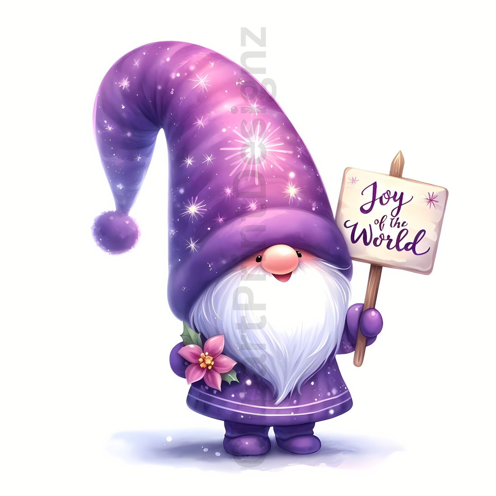 Watercolor Festive Gnomes Clipart Bundle, Cute Christmas Gnomes, 14 ...