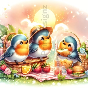 Cute Summer Animals Clipart Bundle, Watercolor Clip Art Images, High ...