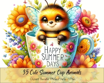 Cute Summer Turtles Clipart Bundle, Watercolor Turtle Clip Art Images ...