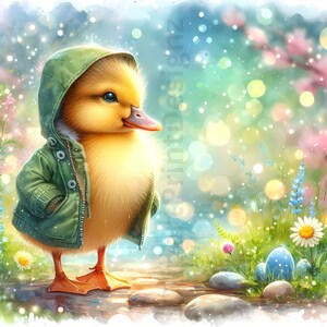Cute Spring Ducks Clipart Bundle, Watercolor Clip Art Images, 20 High ...