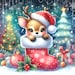15 Cute Watercolor Christmas Reindeer, Christmas Clipart Bundle ...