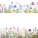 Watercolor Spring Flower Borders, Clipart Bundle, 20 High Quality Pngs ...
