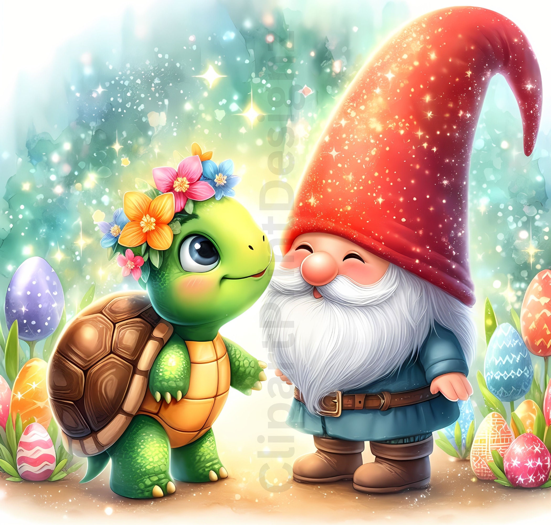 Cute Easter Turtles Clipart, Funny Watercolor Animal Images, High ...