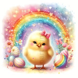 Cute Spring Chicks Clipart Bundle, Watercolor Clip Art Images, 20 High ...