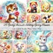 Mega Cute Spring Animals and Flowers Clipart Bundle, Watercolor Clip ...