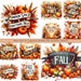 Fall Banners Clipart Bundle, Watercolor Autumn Clip Art Images, High ...