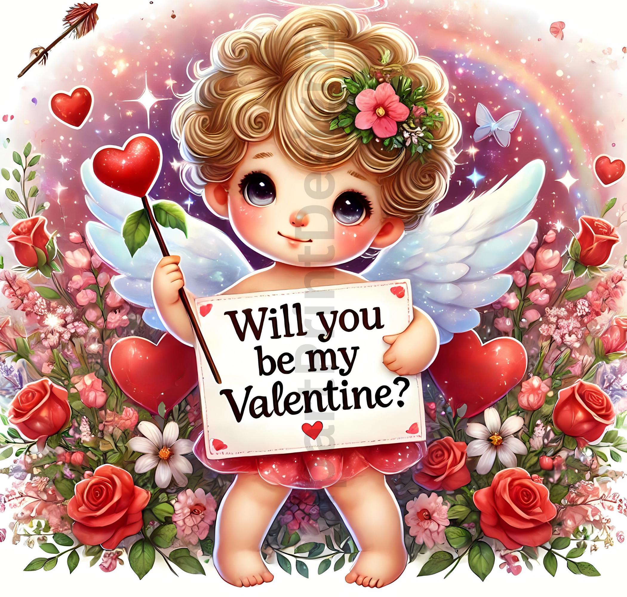 Cute Valentines Day Cupids Clipart Bundle, Valentine Cupid Clip Art ...