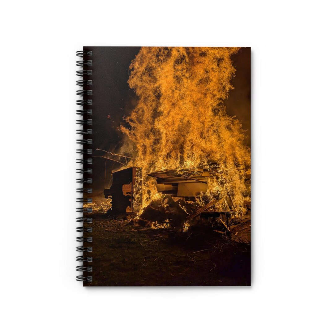 Spiral Notebook - Ruled Line - Fire - Etsy